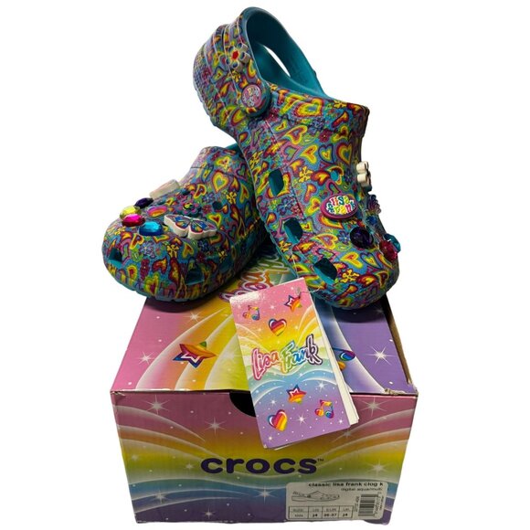 Crocs X Lisa Frank | Shoes | Crocs X Lisa Frank Classic Clogs Junior J4 ...